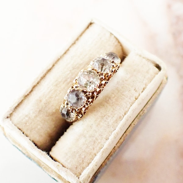 Vintage Paste Stone Ring - Etsy