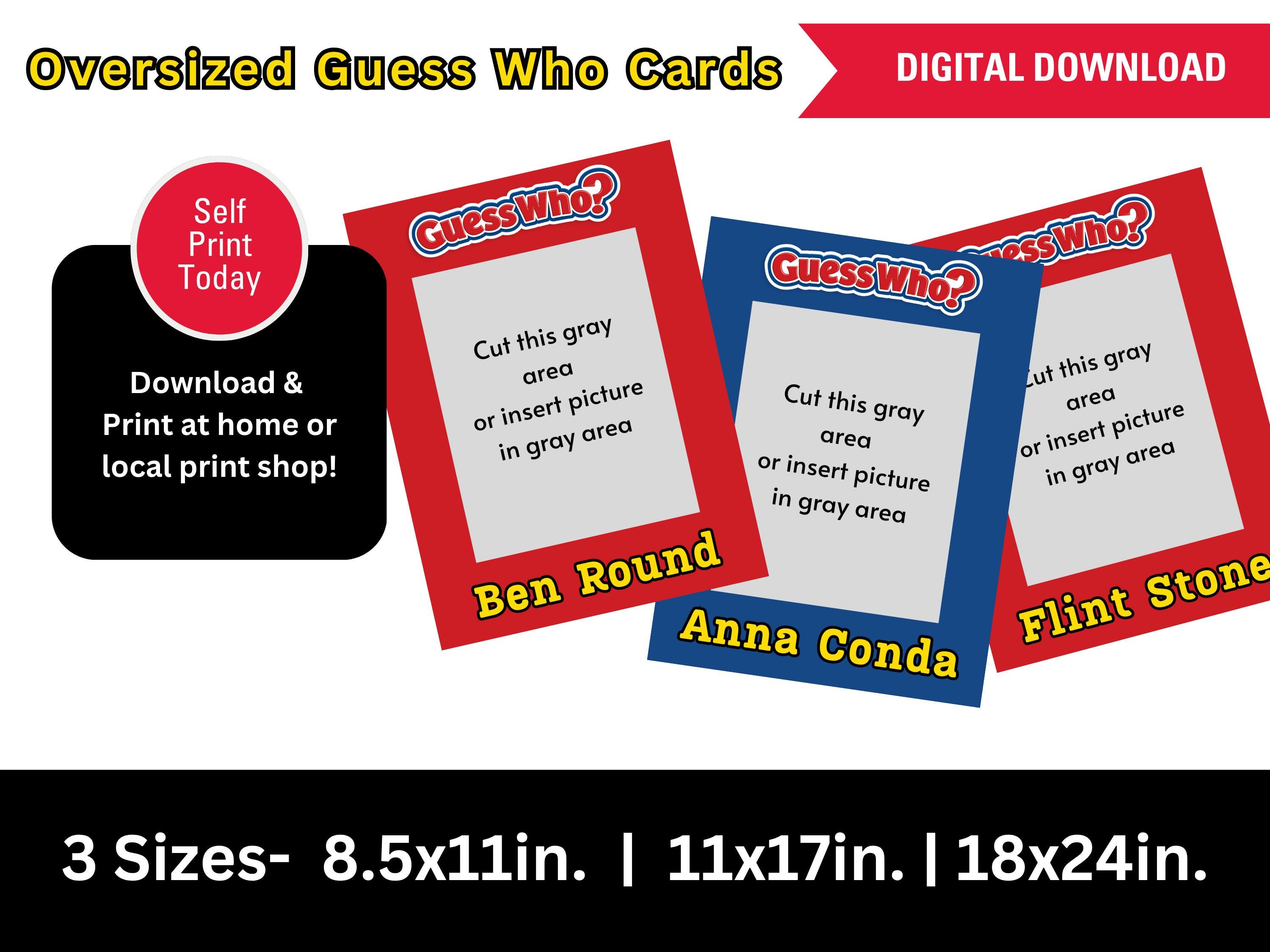 Editable Printable Group Costume | Classic Guess Who Game Theme ...