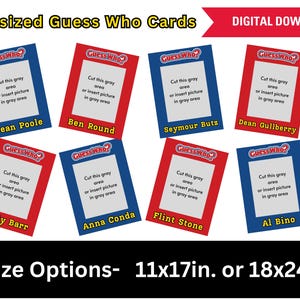 Editable Printable Group Costume | Classic Guess Who Game Theme ...