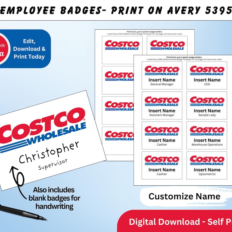 Name Tags for Cashier - Etsy
