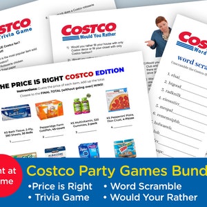 Costco Party Games- Self Print at Home, Digital Download, 8x11 In - Etsy