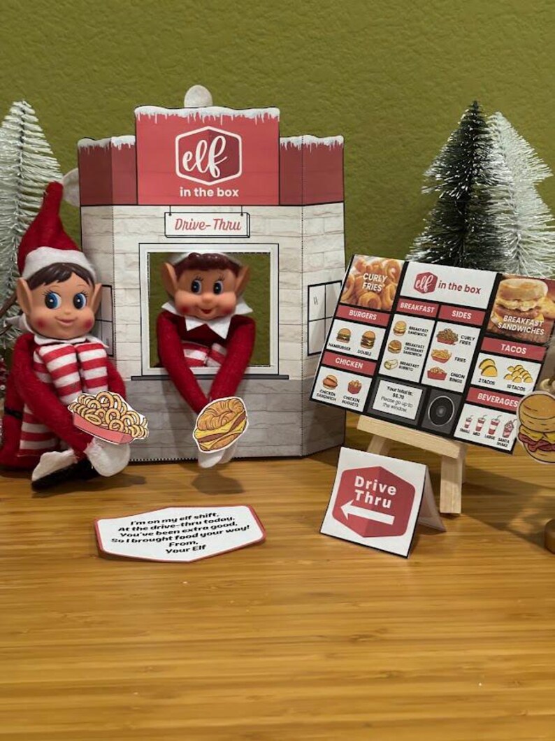 Elf in the Box • Printable Elf Scene • PDF Instant Download - Etsy Canada