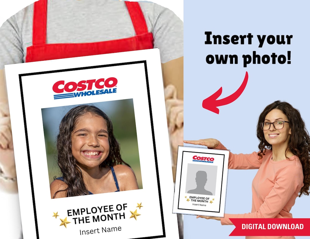Customizable Costco Employee of the Month Party Sign- Printable ...