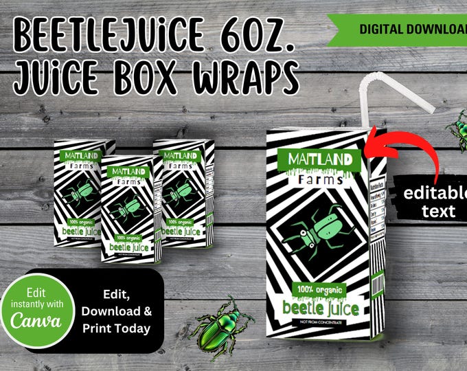 Apple Blood Juice Box (the Owl House) Digital Template | 200 Ml, 6 Oz ...