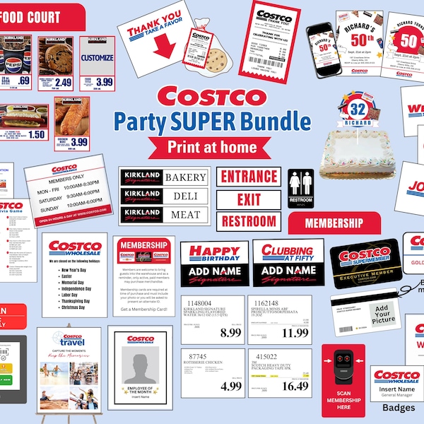 Costco Name Tag - Etsy