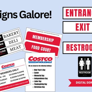 Costco MEGA BUNDLE, Customize, Canva, Invite, Badges, Membership Cards ...