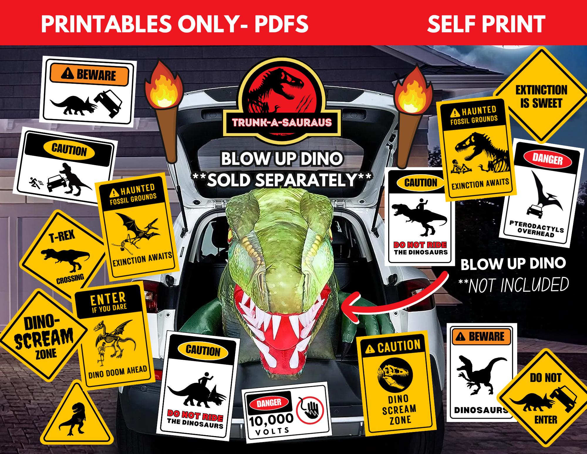 Dinosaur Theme Printable Signs | Download and Print Today | 2 Sizes - Etsy