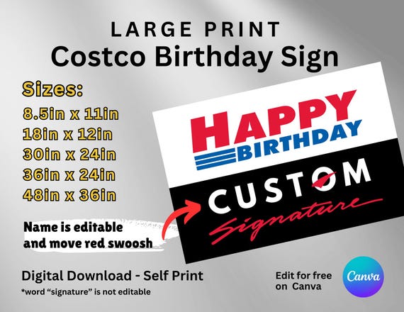 Costco Photo Poster Sizes