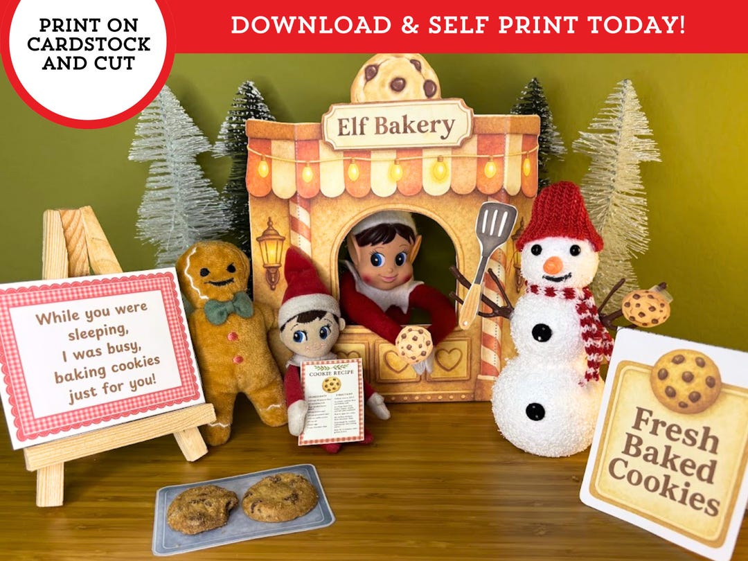 Elf Cookie Bakery • Printable Elf Idea • PDF Instant Download - Etsy Canada