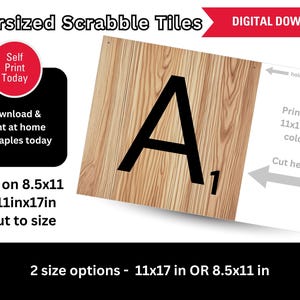 Scrabble Halloween Group Costume - DIY Printable | 2 Size Options- 8.5 ...