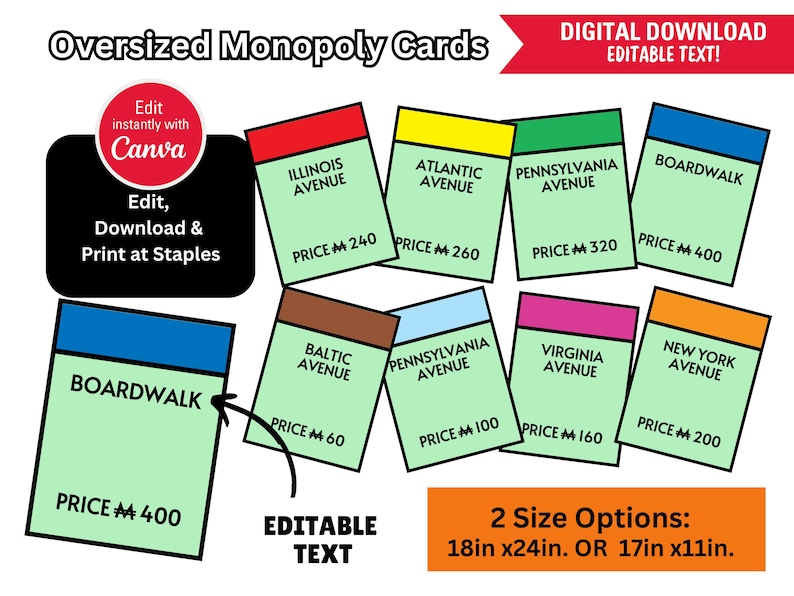17 Monopoly Board Game-themed Group Costumes - DIY Printables, Editable ...