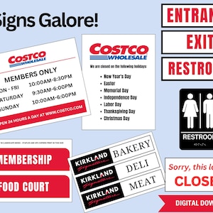 BEST Costco Bundle, Customize, Canva, Invite, Badges, Membership Cards ...