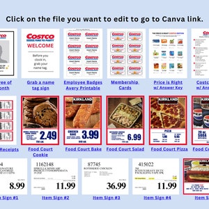 Editable Costco Party on Canva & Print Ready Pdfs 8.5x11in - Etsy Canada