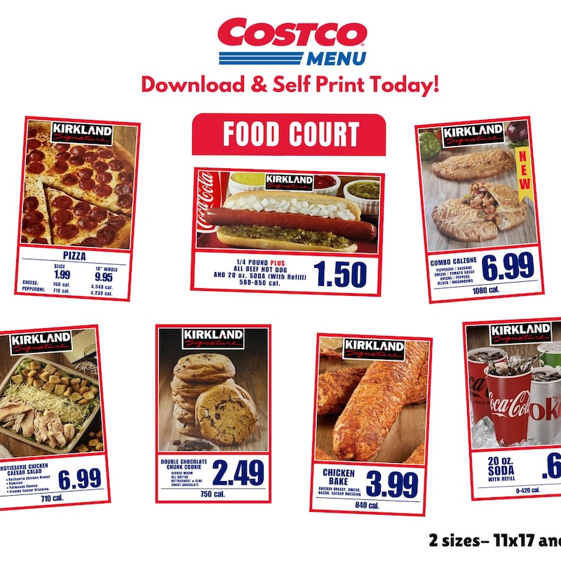 Hot Dog Bar Menu Signs - Etsy