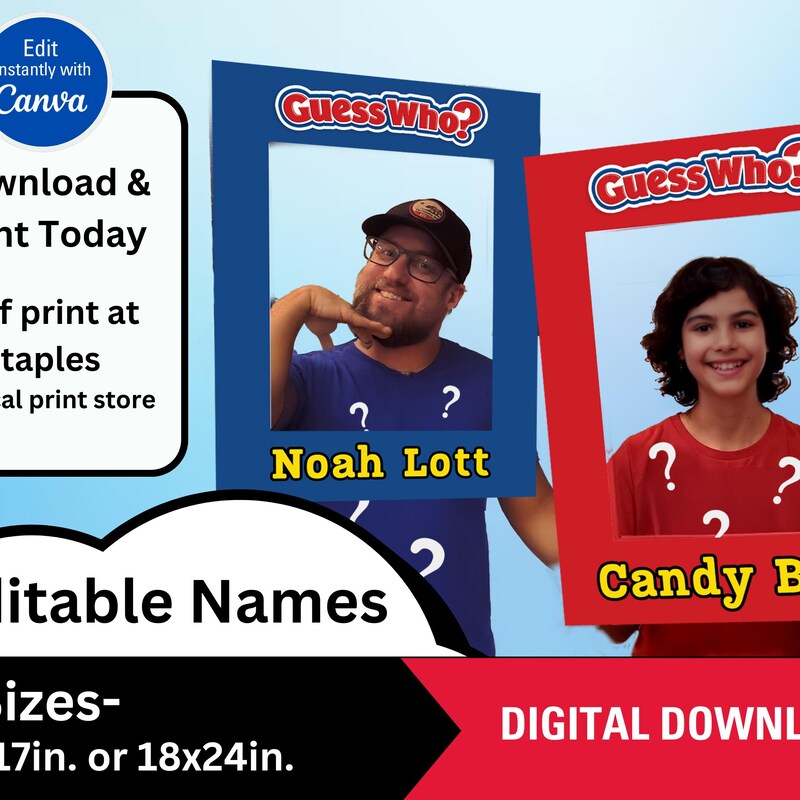 Guess Who Posters - Etsy