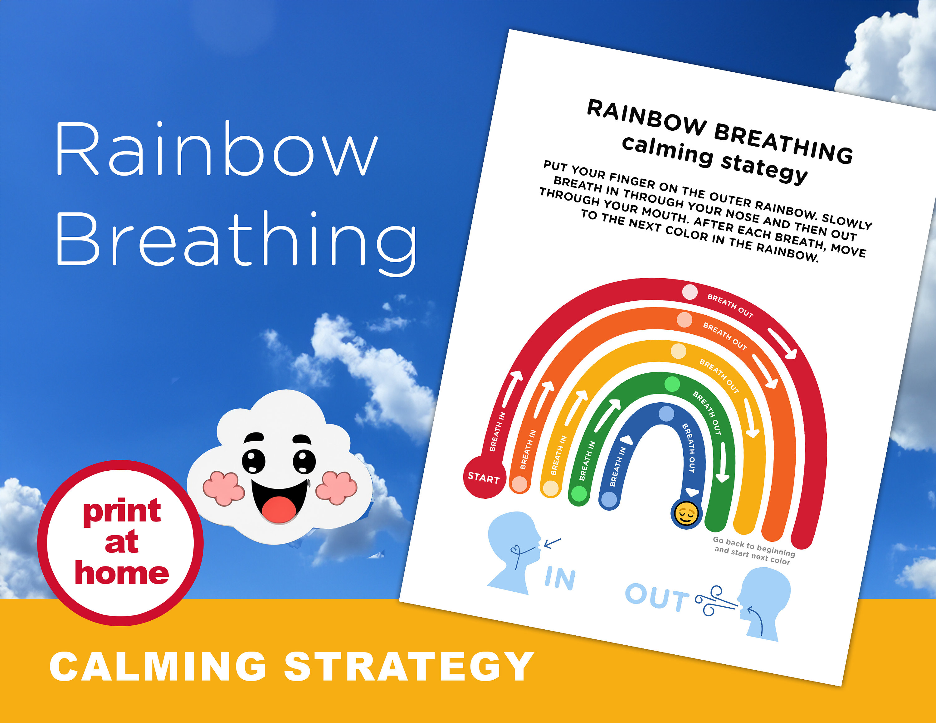 Rainbow Breathing Visual - Etsy