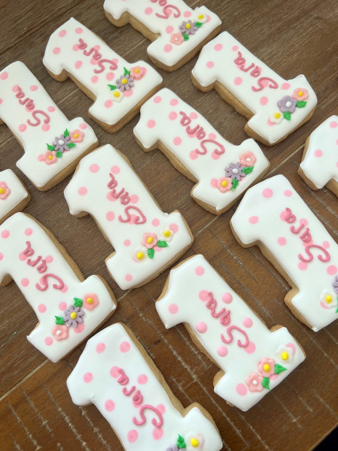 Number One Birthday Cookies/ Any Number Cookies- Number Sugar Cookies ...