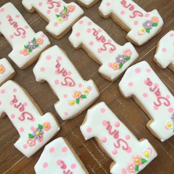 Number Cookies - Etsy