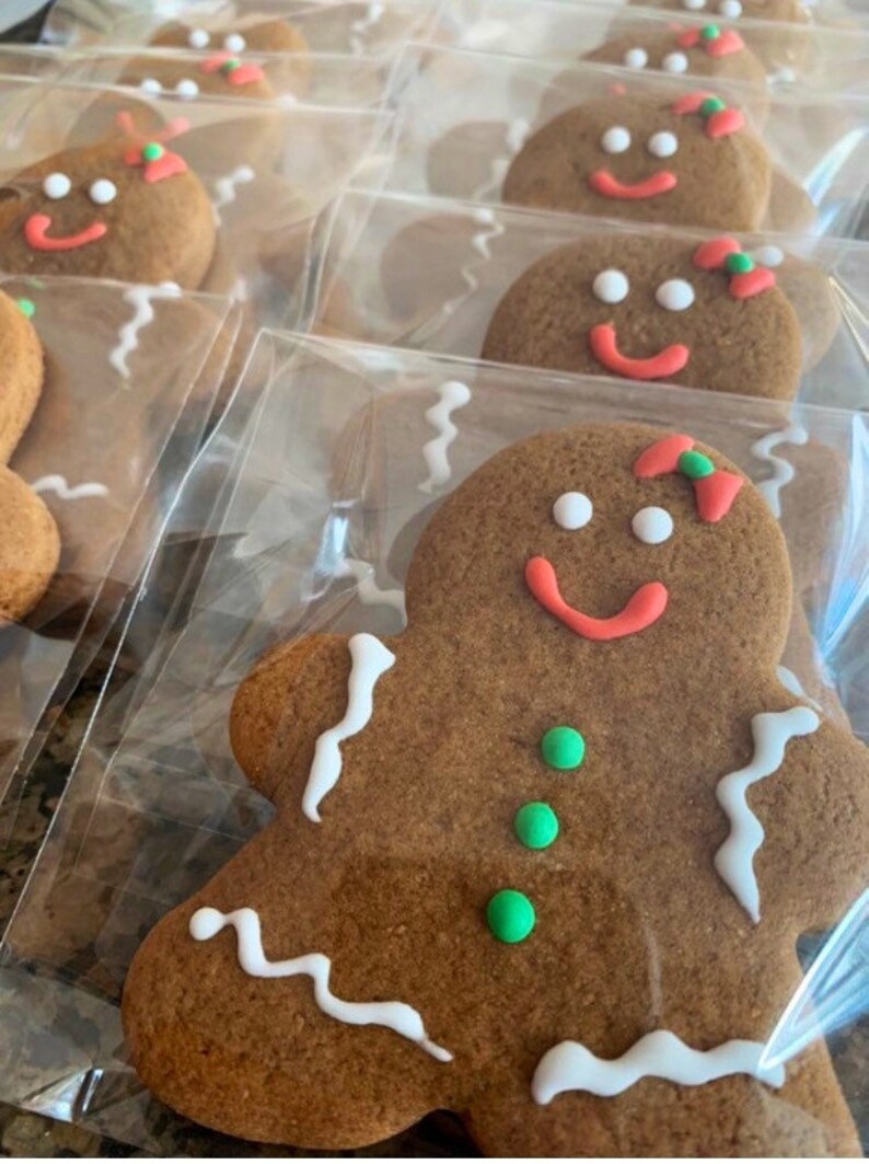 Gingerbread Man Cookies 12 Large Fresh & Handmade Cookies - Etsy
