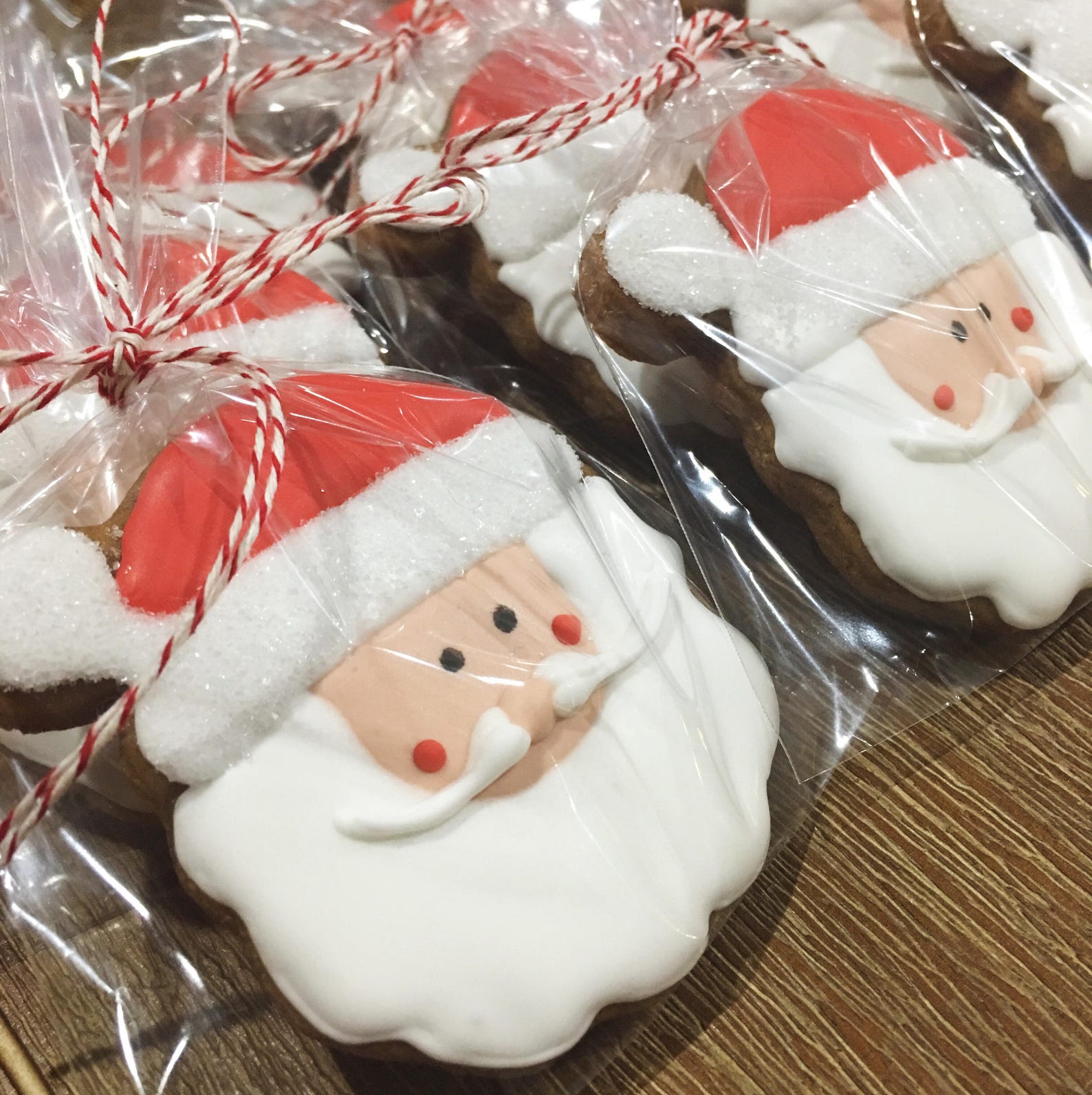 Santa Cookies christmas Cookies 12 Santa Cookies - Etsy
