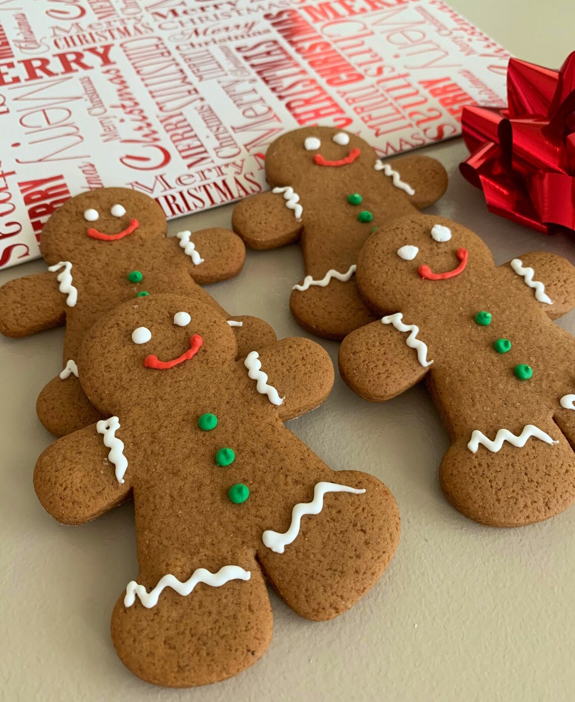 Gingerbread Man Cookies 12 Large Fresh & Handmade Cookies - Etsy