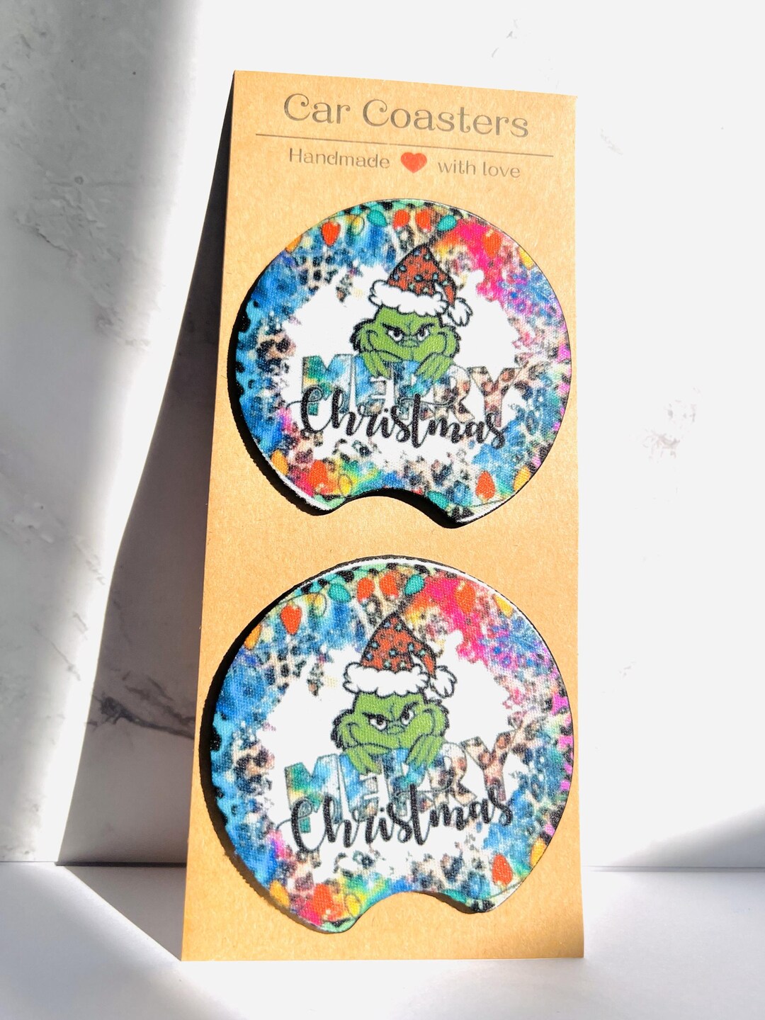 Grinch Car Coaster - Etsy