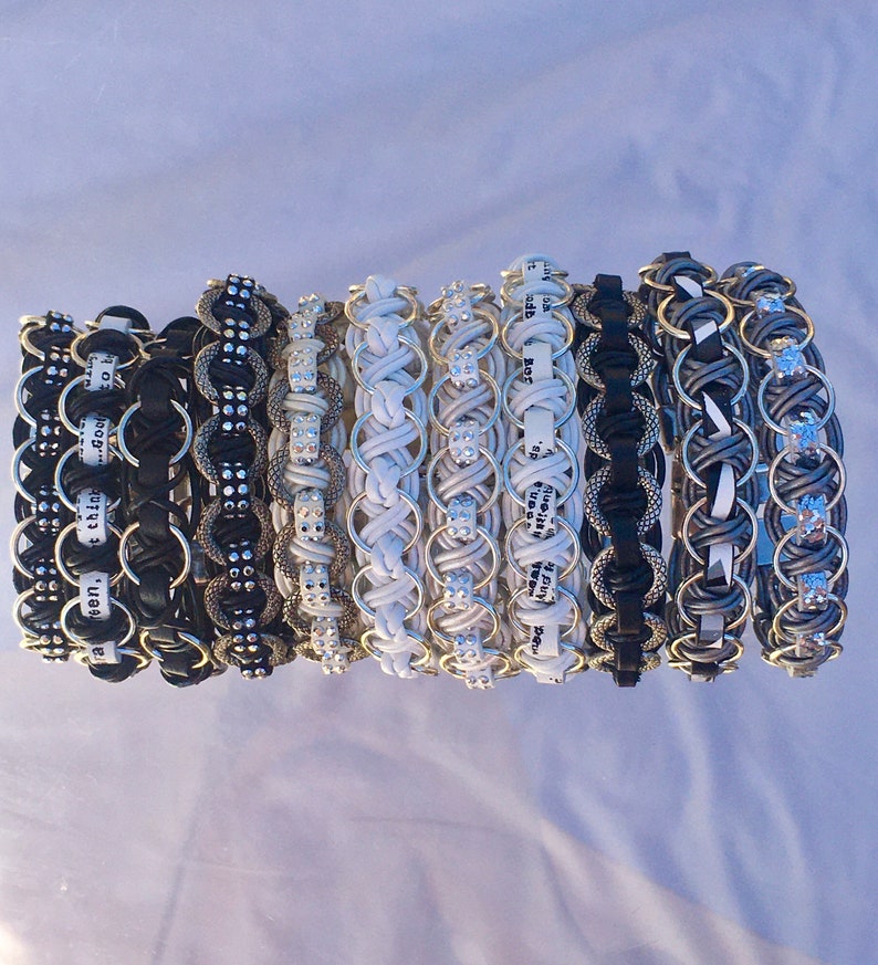 Matching Couple Bracelets, Leather Bracelets for Couple, His and Her ...