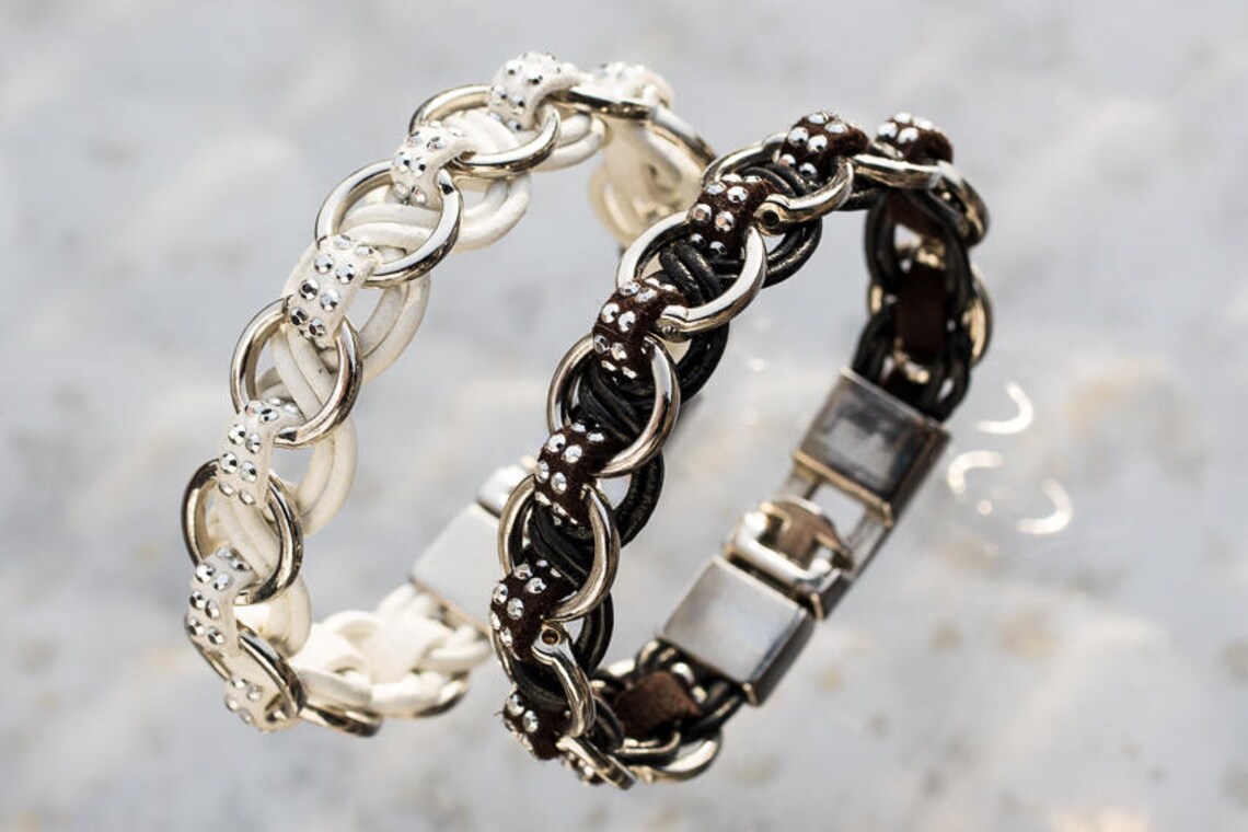 Matching Couple Bracelets, Leather Bracelets for Couple, His and Her ...