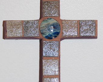 Mosaic tile cross | Etsy