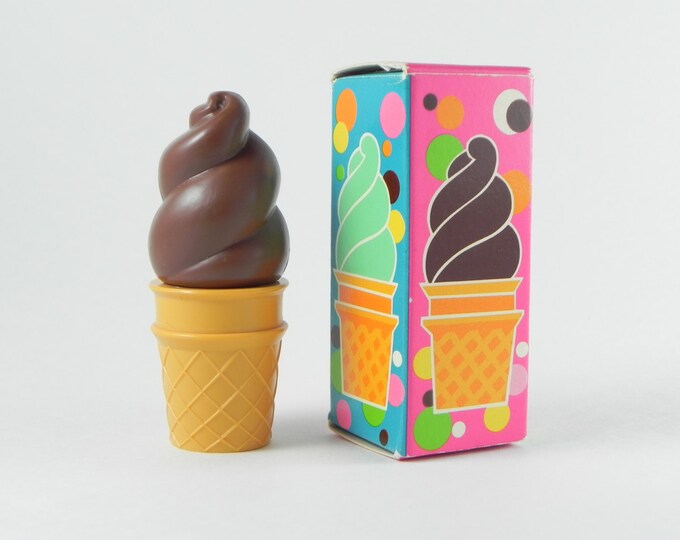 FREE SHIPPING Vintage Avon Ice Cream Cone Chocolate Lip Pomade 1974 New ...