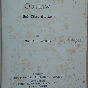 The Saint and the Outlaw Michael Wood pseud. Joy Hooper - Etsy