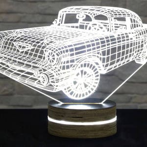 Retro Car 3D Lamp Vector Model -svg Cdr Pdf Dxf Files- Instant Download ...