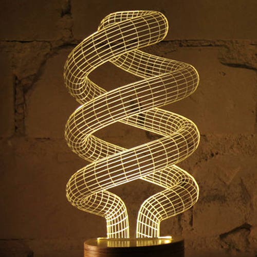 Mandala File 3d Illusion Vector Filefor 3d Led Lamp vector | Etsy