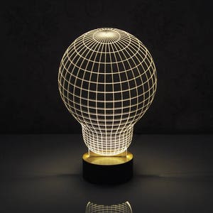 Light Bulb 3D Lamp Vector Model - Svg Cdr Pdf Dxf Files - Instant ...