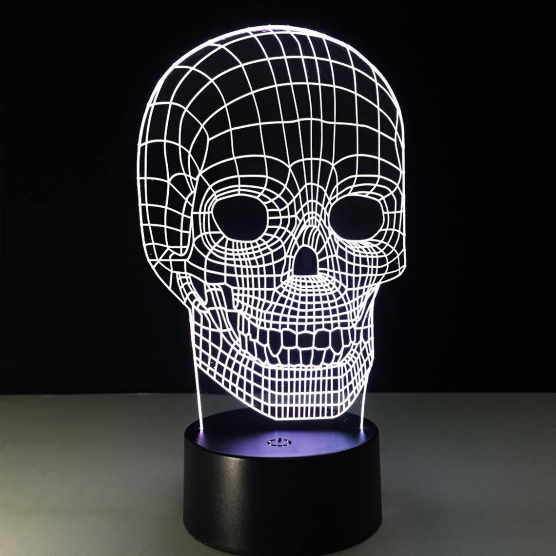 Skull 3D Lamp Vector Model - Svg Cdr Pdf Dxf Files - Instant Download ...