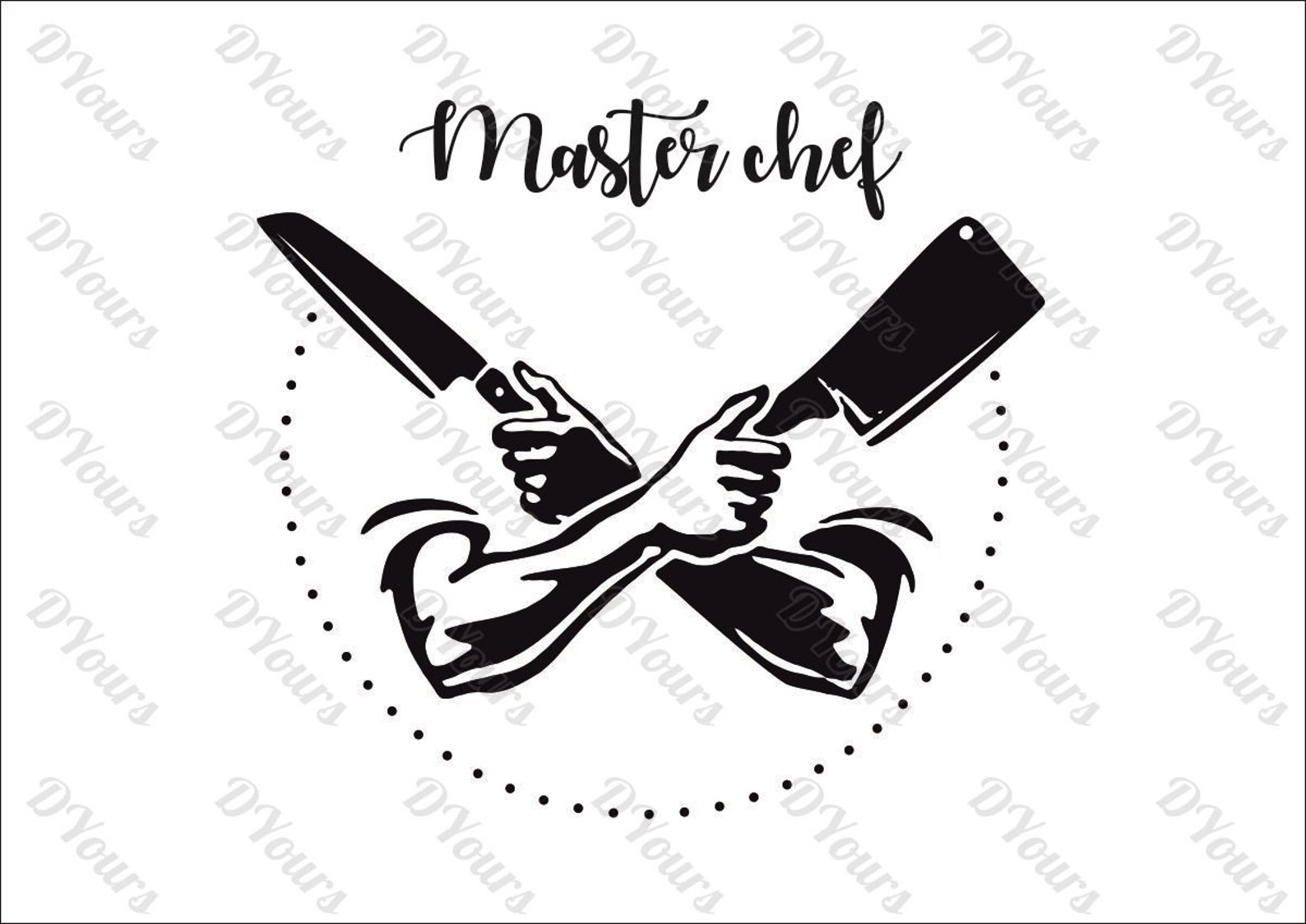 Master Chef Vector Model Kitchen Chief - Svg Cdr Dxf Pdf Eps Files ...