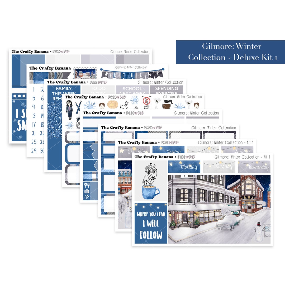 Stars Hollow TV Show Planner Sticker Scene Kit, Stars Hollow Sticker ...