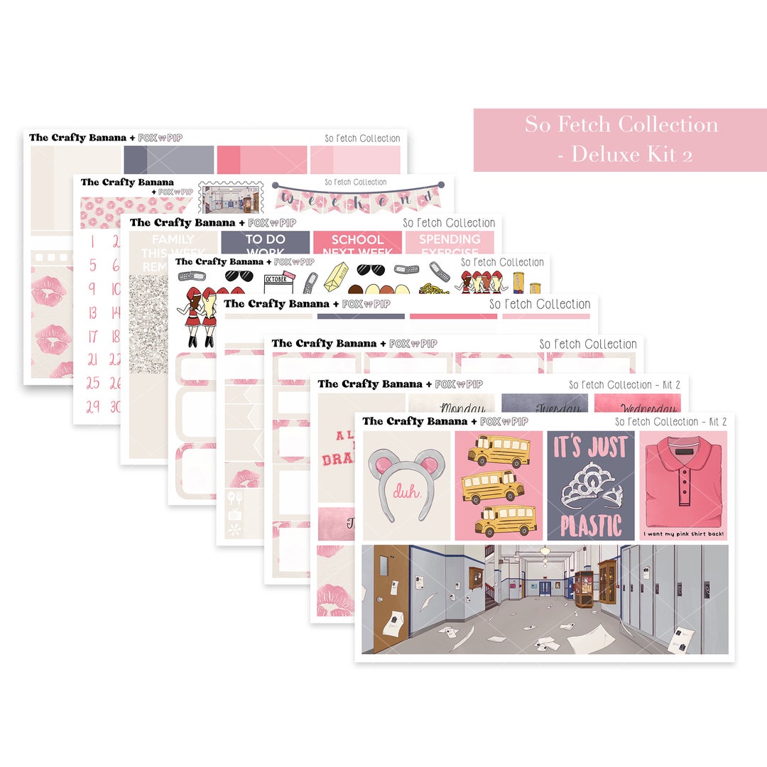 Student Planner Sticker Kit, Vertical Planner Sticker Kit, Scene ...