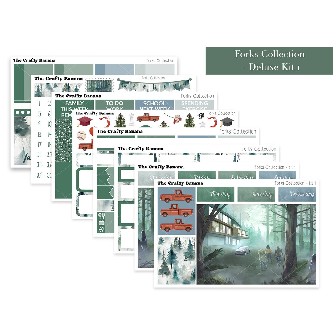 Vampire Movie Planner Sticker Scene Kit, Vertical Planner Sticker Kit ...