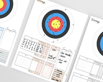 Archery Progress Tracker, Target Plotter, Digital Product, Print at ...