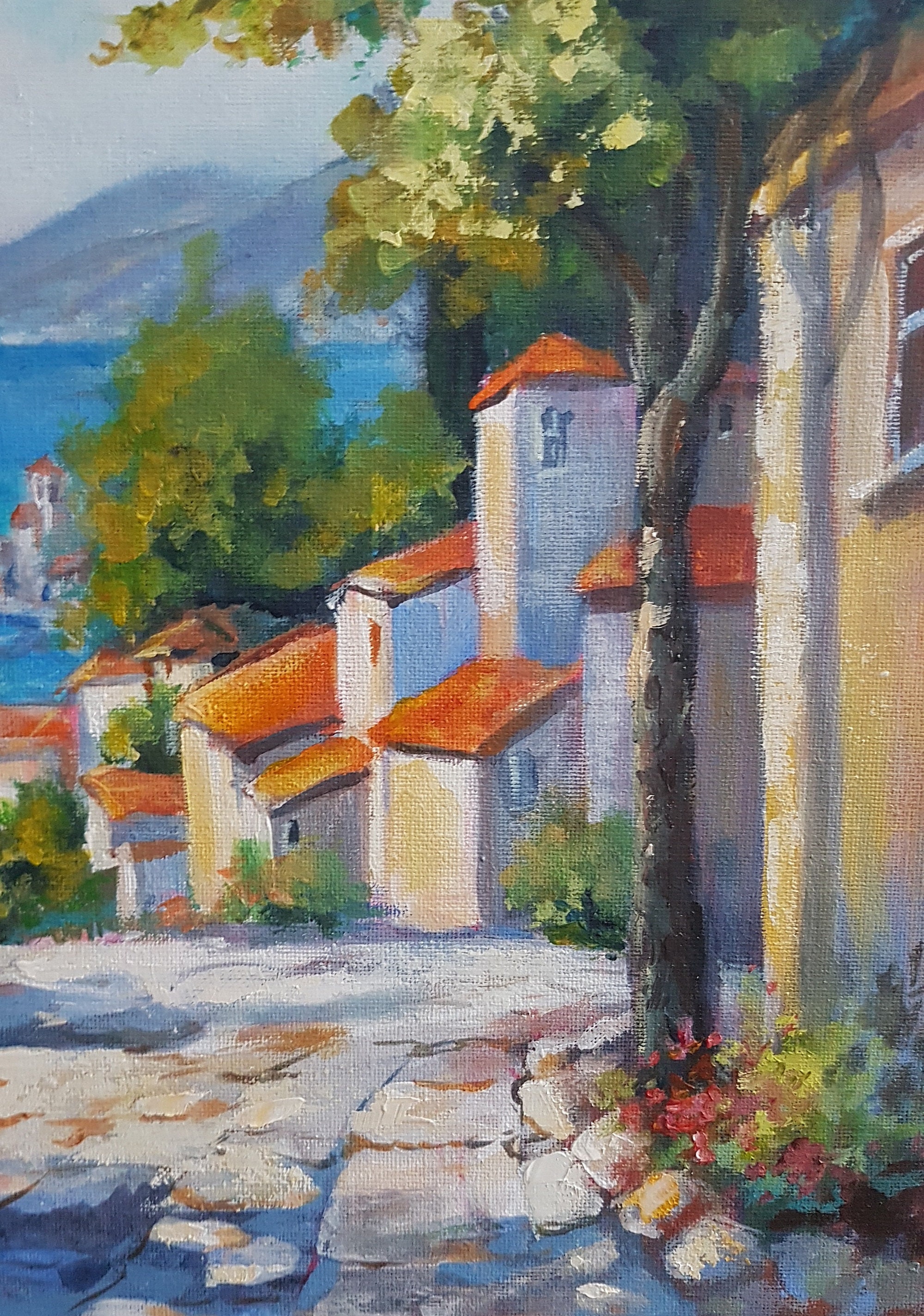 Croatian Seascape Croatia Painting Brac Island Wall Nautical Decor Wall ...