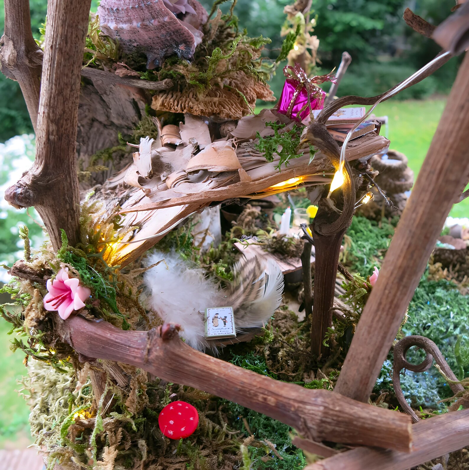 Enchanted Fairy House Gazebo, Home Decor, Fairy Furniture, Fairytale ...