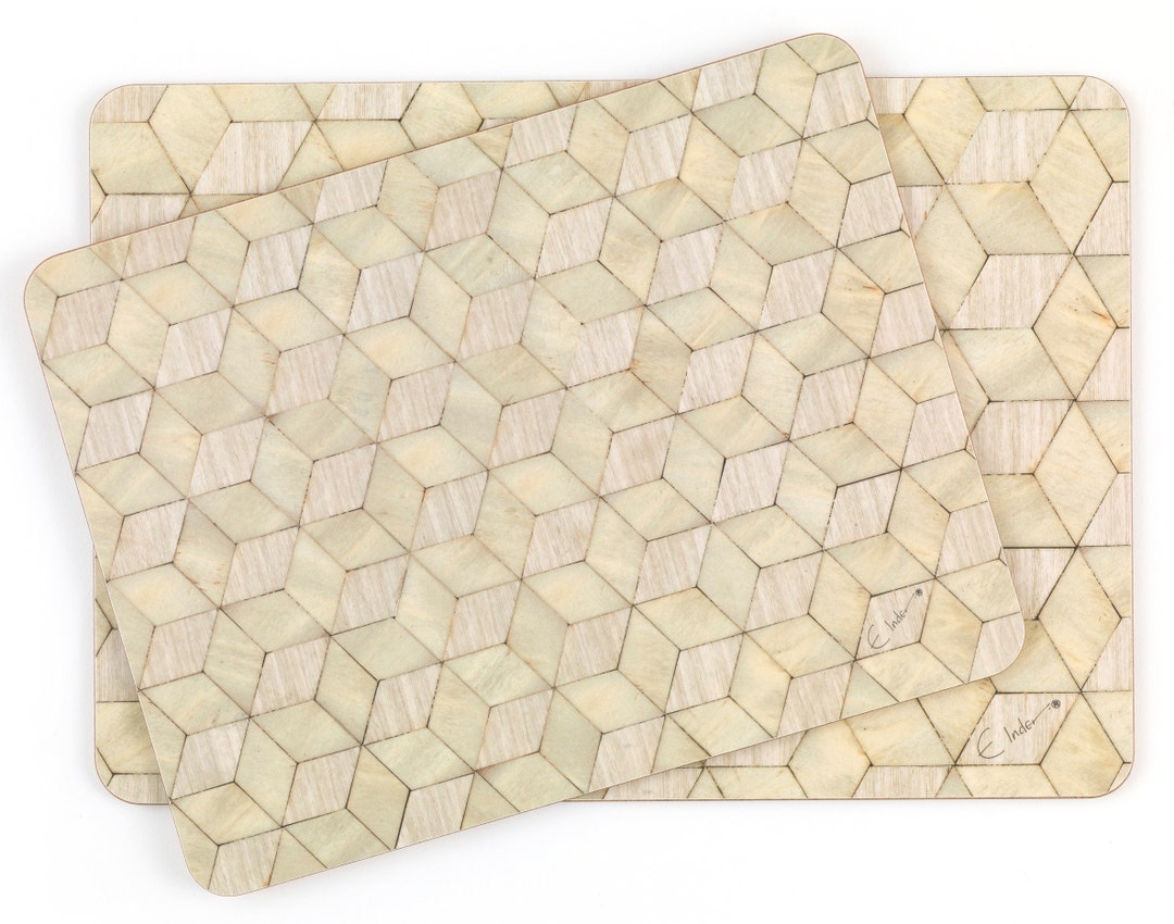 Scandinavian Melamine Chopping Board Set: Geometric Design - Etsy