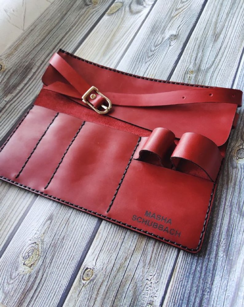 Leather Tool Bag, Stylist Scissor Bag, Hairdresser Gift, Barber Tool ...