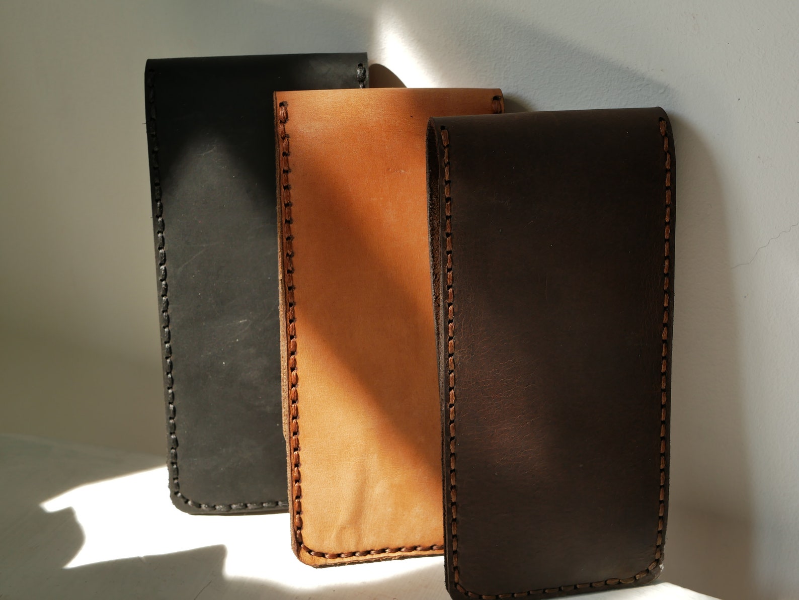 Leather Organizer, Minimalist Tool Cover Personalized, Leather Manicure ...