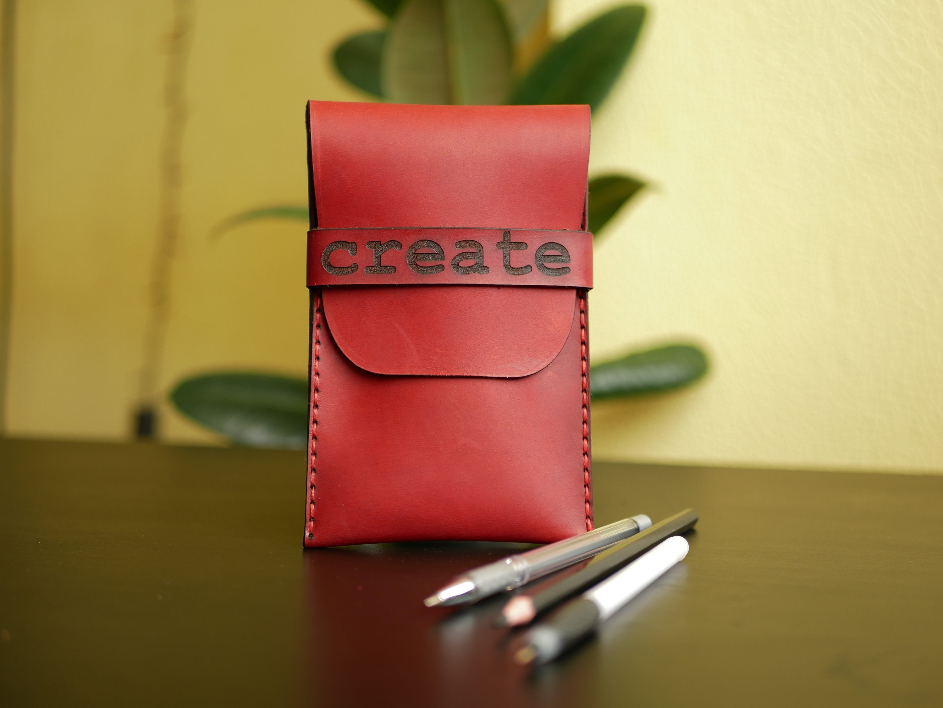 Leather tool case Personalized leather case Leather Pencil | Etsy