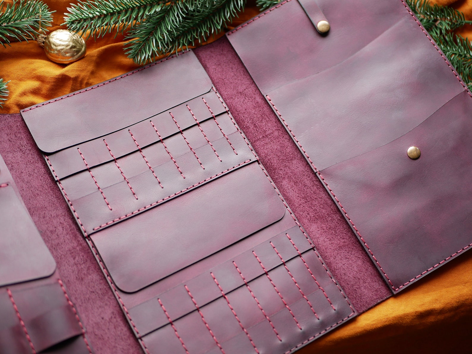 Knitting Needle Case Leather, Knitting Needle Organizer, Leather Tool ...