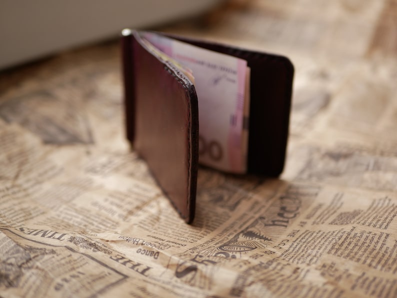 Leather Money Clips for Men Personalized Leather Wallet - Etsy