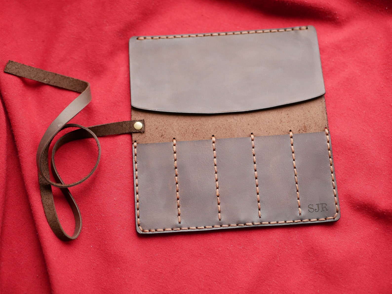 Leather Tool Roll Case Organizer for Tools Leather Tool - Etsy