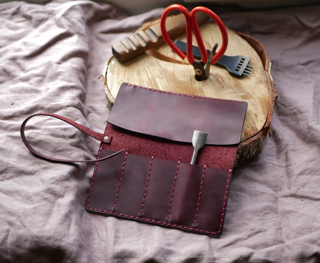 Leather Tool Case, Organizer for Tools, Compact Tool Storage, Leather ...